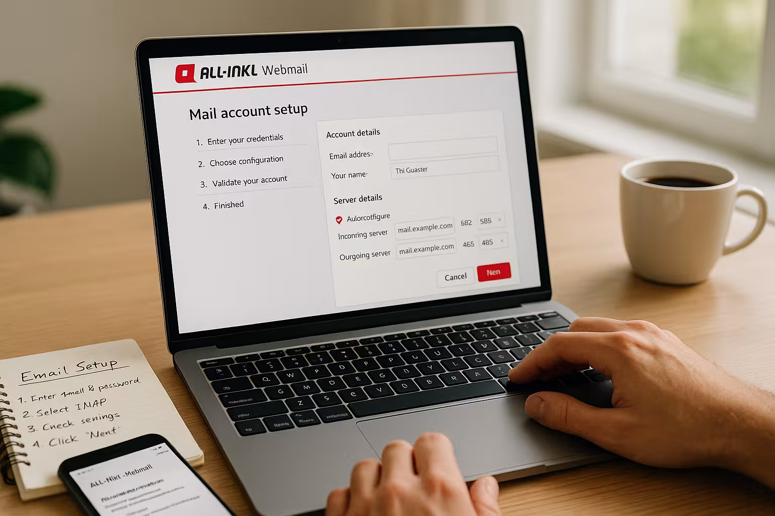 Set up All-Inkl Webmail - Step by step to the perfect e-mail inbox - webhosting